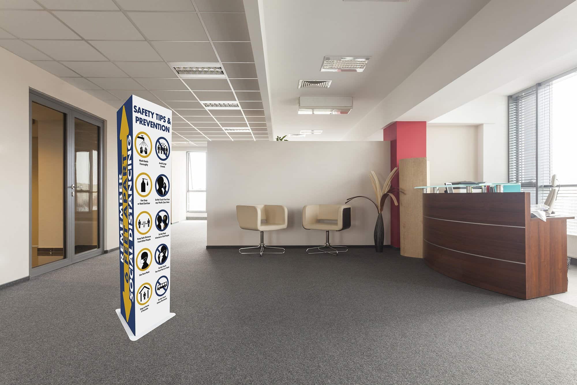 Clear Dividers & Signage for a Healthy Return to the Office
